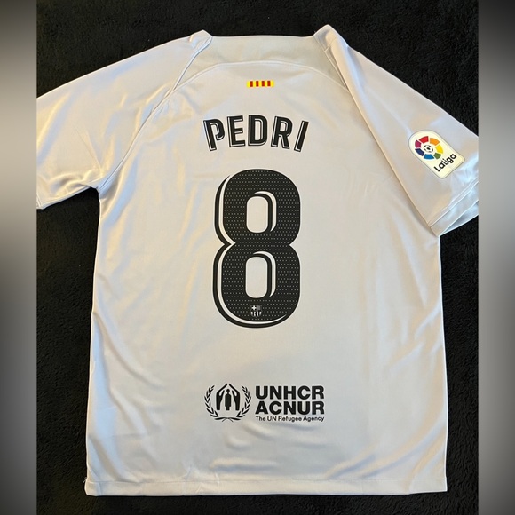 Nike | Shirts | Pedri 8 Medium Barcelona Thirs Jersey 222 Grey | Poshmark